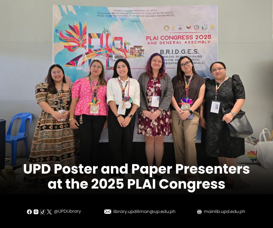 Presentations of UP Librarians at the PLAI Congress 2025 – The ...