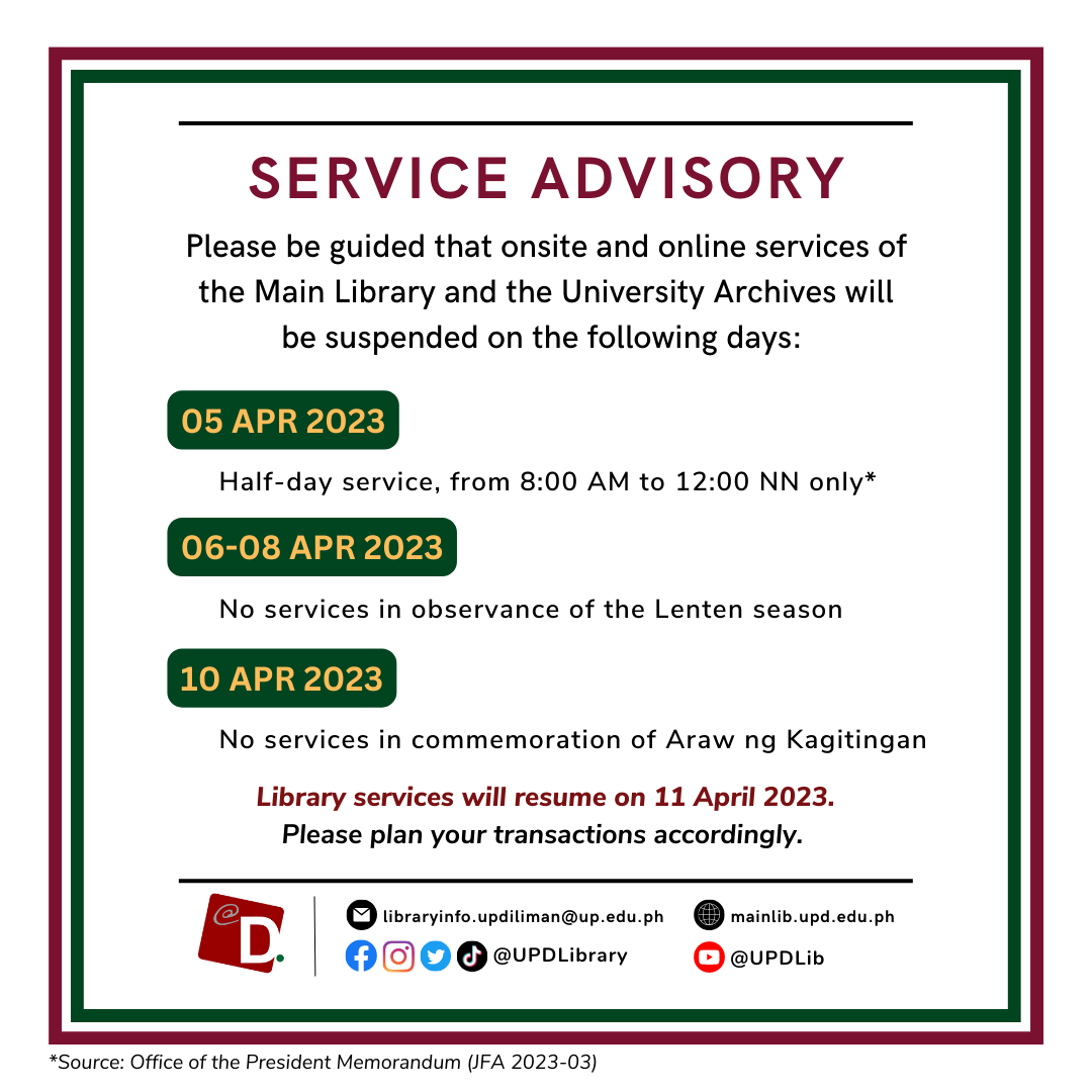 SC_MAIN LIBRARY SERVICE ADVISORY TEMPLATES (1) – The University Library ...