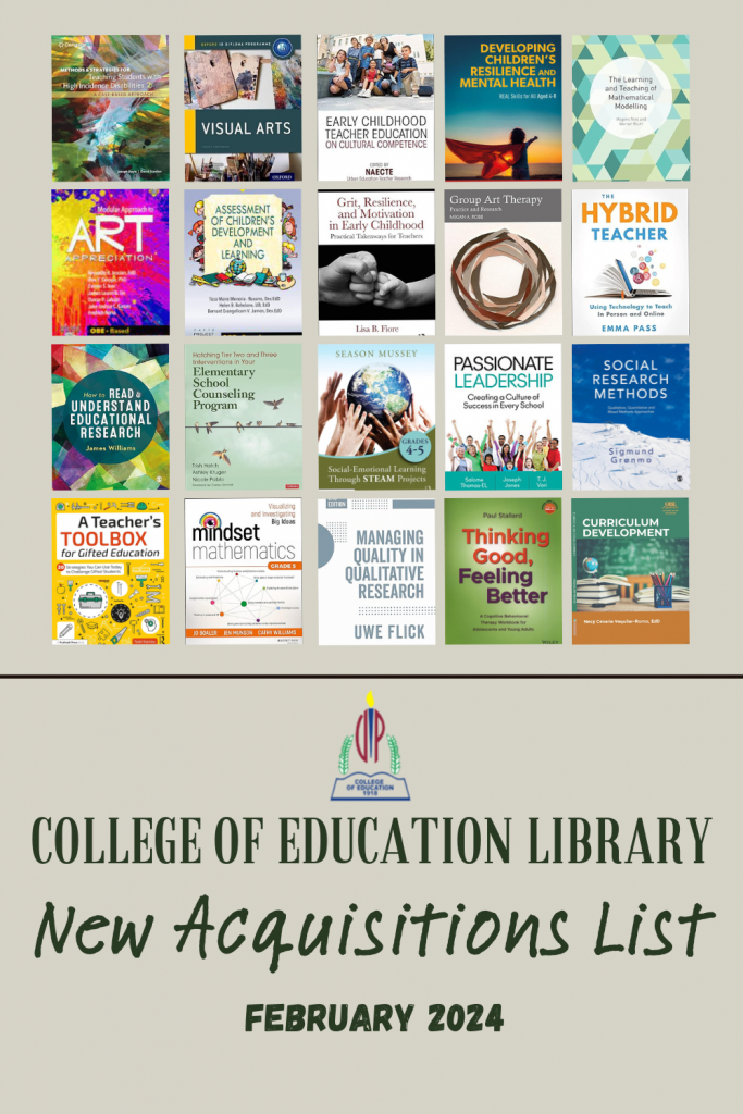 New Books at the Education Library, February 2024 – The University ...